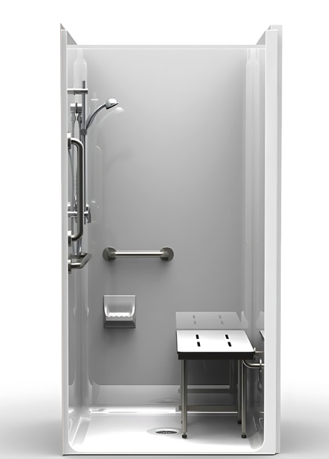 ADA Code Compliant Single Piece Showers Archives - LG SHOWERS