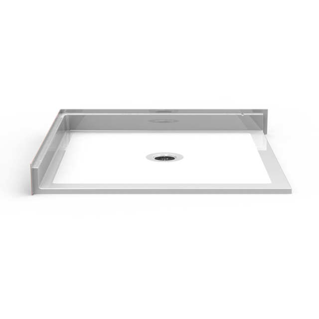 Barrier-Free Corner Shower Pan – 48x48 Slip-Resistant